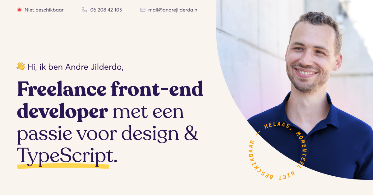 Freelance front-end developer (React) — Andre Jilderda